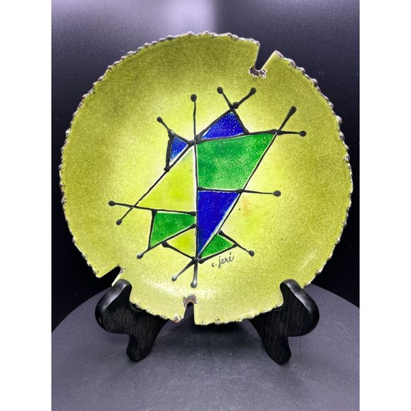 C. Jere | Art | Curtis Jere Enamel Ashtray Bowl Midcentury Artist ...